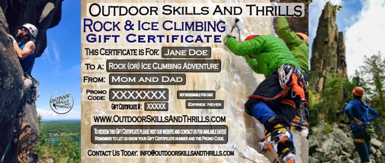 Gift Certificates – Outdoor Skills And Thrills